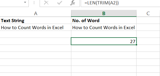 Count Words In Excel Word Counter